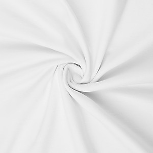 Mook Fabrics Interlock Knit 102915, White Cut by The Yard