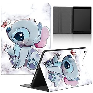 Case for Samsung Galaxy Tab A7 Lite 8.7 Inch 2021 (SM-T220/T225/T227) Anime Cartoon Cool Cute Kawaii Partten Folio Cover Cases for Teens Girls（White Marble）