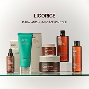 ACWELL Licorice pH Balancing Korean Toner for Cleansing 5.07 fl.oz. - Alcohol-Free PH5.5 Hydrating Facial Astringent - Skin Clarifying & Hydration Boosting Toner