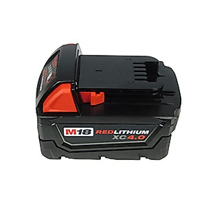 Milwaukee 48-11-1840 18-Volt M18 Red Lithium Xc 4.0 Ah Battery Packs