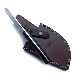 GCS Hand forged Full Tang Knife Meat Cleaver Butcher Knife Vegetable Cleaver Chef Knife High Carbon D2 Tool Steel Sharp Cleaver Knife with Leather Sheath GCS 301