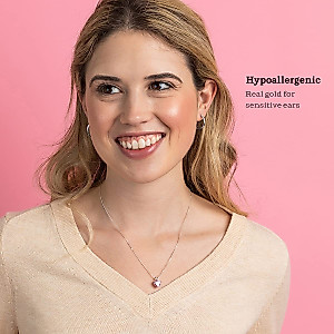 KEZEF 14K Real Gold Hoop Earrings for Women - 2mm Thickness, Lightweight Tube Hoops for Women with High Polish Finish in 14 kt White Gold - 25mm / 1" Diameter