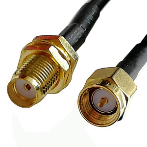 Lala Smill RG174 WiFi Antenna Extension Cable, 20ft /6m SMA Male to SMA Female Coaxial Low Loss Cable for SDR Antenna, Security Camera Antenna, Mag Mount Antenna