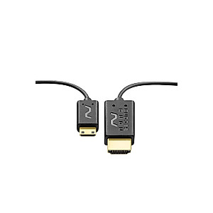 Nanosecond Super Extreme Thin High Speed Mini HDMI Cable (2.6 ft / 0.8 m) - World's thinnest and Most Flexible Mini HDMI Cable