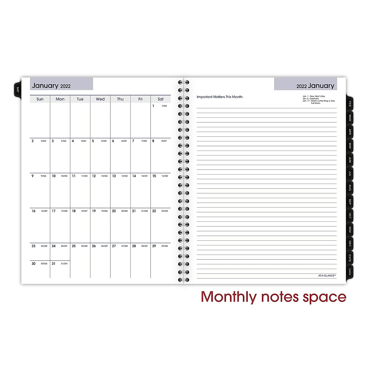 AT-A-GLANCE 2022 Weekly & Monthly Planner Refill for G545 Line Planners by AT-A-GLANCE, 7" x 8-3/4", Medium, Executive, DayMinder (G54550)