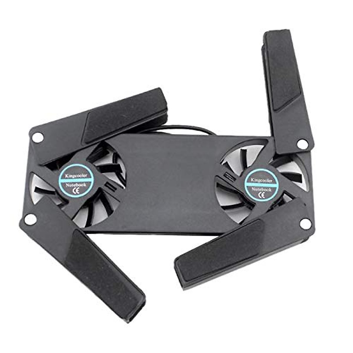 TAMOSH Computer Cooling Pad,Portable Notebook Radiator Foldable Dual Fan Cooling Pad Computer Notebook Computer Cooling