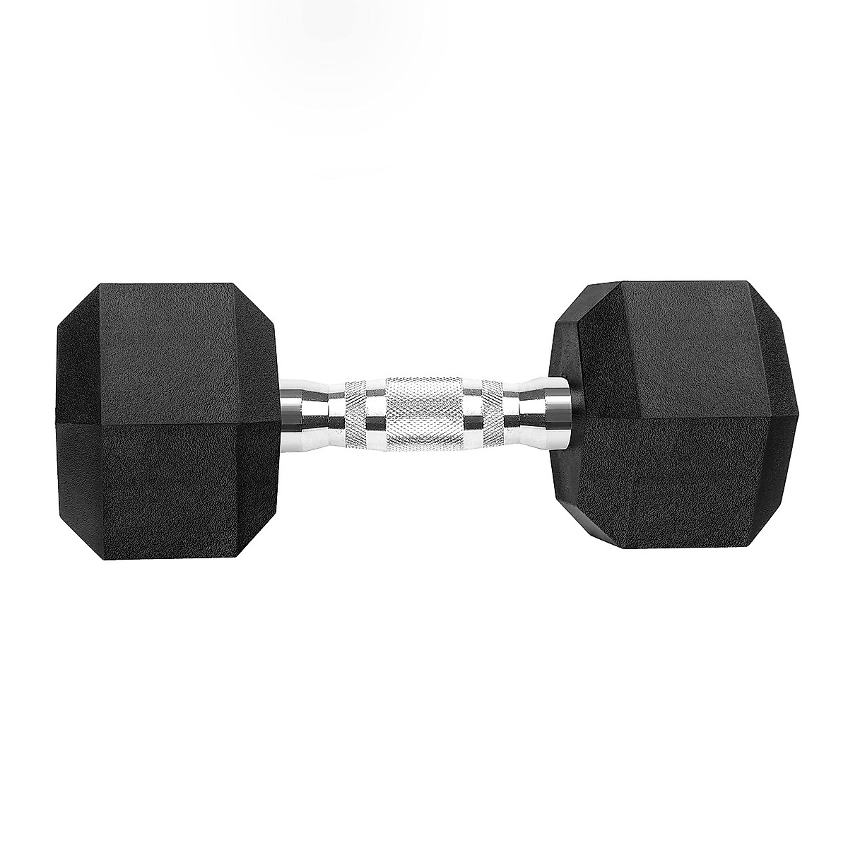 Hex Dumbbells Rubber Coated Cast Iron Hex Black Dumbbell Free Weights for Exercises 5 Pounds/Pair