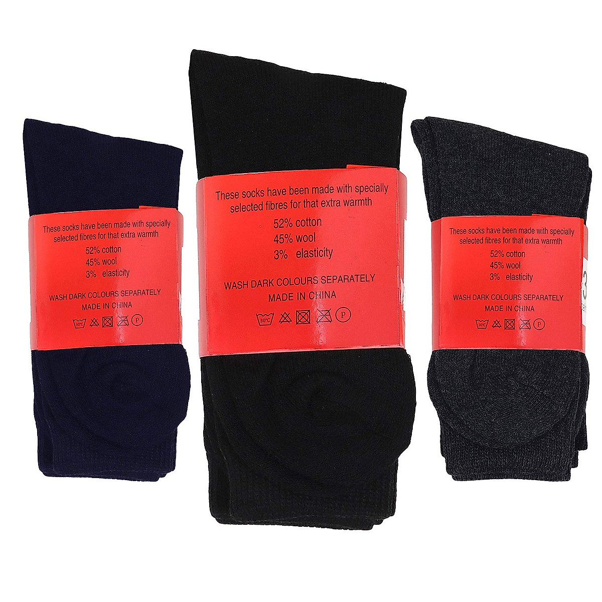 Falari 6-Pack Men's Winter Thermal Socks Ultra Warm For Cold Weather Out Door Activities