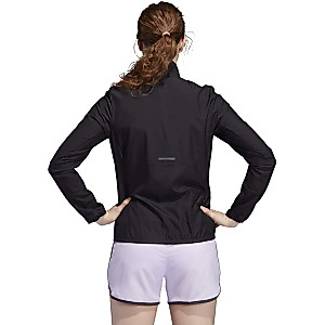 adidas Women's Run It 3-Stripes Anorak Black X-Small