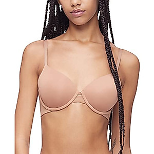 Calvin Klein Women's Perfectly Fit Flex Lightly Lined Perfect Coverage T-Shirt Bra, Sandalwood, 36DD