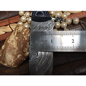 Perkin Handmade Damascus Hunting Knife Full Tang Fixed Blade Knife - 5MH