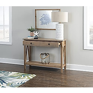 Linon Titian Driftwood Console Table, 42"W x 13.98"D X 30.7"H