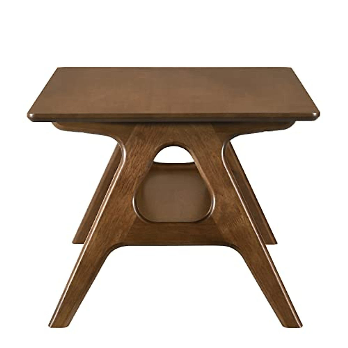 Roundhill Furniture Arona Coffee Table, Brown