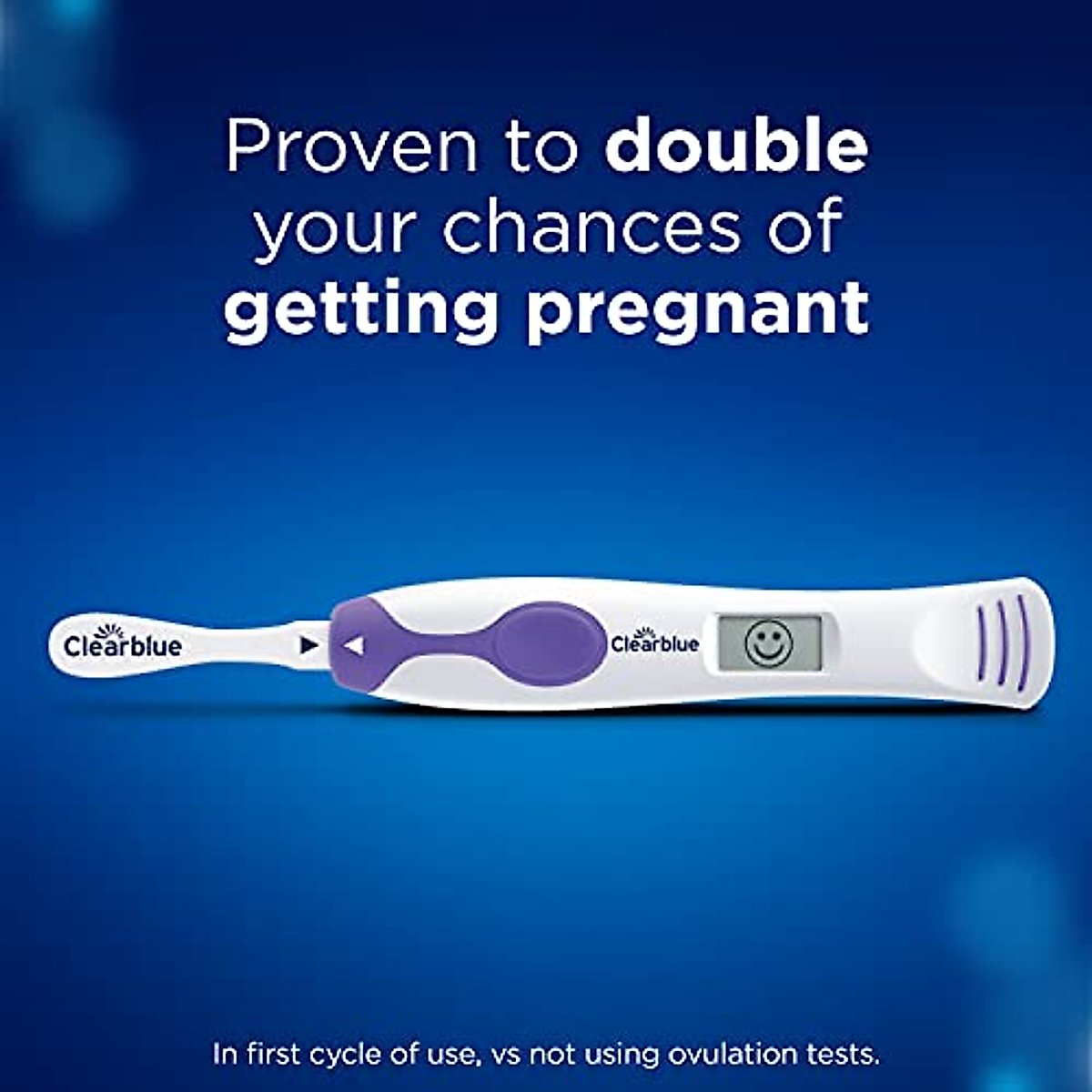 Clearblue Connected Ovulation Test System featuring Bluetooth connectivity and Advanced Ovulation Tests with digital results, 40 ovulation tests