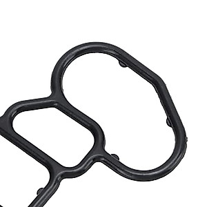 Engine Part, Oil Filter Housing Gasket Black Rubber Flexible Antiaging Wearproof 15302‑RDV‑J00 for Car