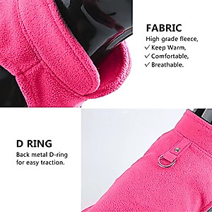 Dog Fleece Vest Jacket Pet Dogs Clothes Warm for Small Medium Large Dogs Blue XL