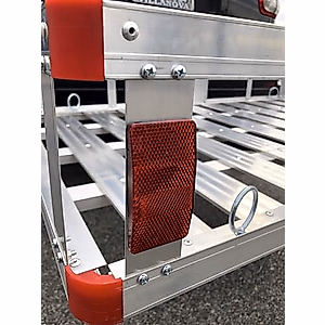 MaxxHaul 80779 50" x 29.5" Trailer Hitch Mount Aluminum Cargo Carrier With High Side Rails With 47" Ramp For RV's, Trucks, SUV's, Vans, Cars - 500 lb. Capacity