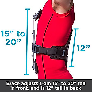 Thoracic Extension Spine Brace for Hyperextension Support, Osteoporosis, Kyphosis & Compression Fractures - Prevents unwanted Spine Flexion (One Size)