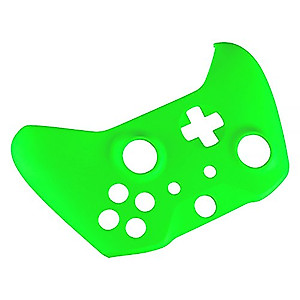 eXtremeRate Neon Green Soft Touch Grip Front Housing Shell Faceplate for Xbox One X S Controller Model 1708 - Controller NOT Included