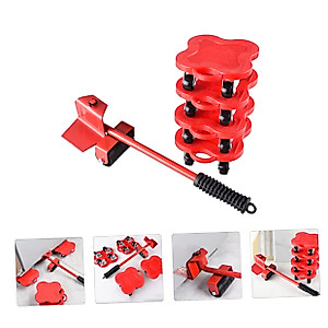 1 Set Moving Tools Bed Moving Shifter Moving Pulley Office Furniture Moving Tool Heavy Furniture Moving Tool Furniture Carrier Furniture Moving Device Pry Bar Moving Pad Slider