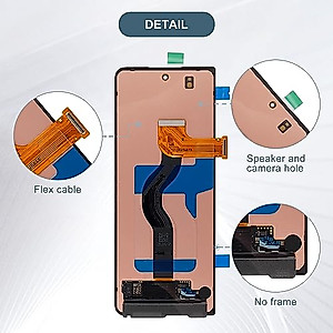E-yiiviil LCD Digital Display Compatible with Samsung Galaxy Z Fold 4 SM-F936U SM-F936B Outer Small Front LCD Display Touch Screen Assembly Small +Tools