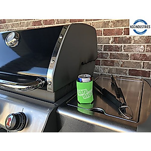 KCC Industries 8 oz. Mini Beer & Soda Slim Can Sleeves - Set of 2 Fun Size Coolies (Lime Green)