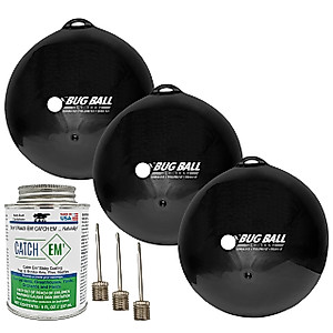 Bug Ball Starter Kit, 3 Pack - Yellow Fly, Horse Fly, Deer Fly, and Greenhead Fly Trap
