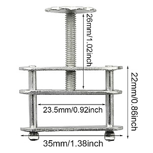 DGHAOP 5PCS Laboratory Flow Control Tube Clamp Adjustable Rotating Screw Compressor Hose Clamp Spring Screw Stopper Latex Teaching Instrument used in Chemical Testing and Scientific Experiments