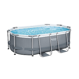 Bestway Oval Above Ground Pool Set (10' x 6'7" x 33")| Includes Filter Pump & ChemConnect Dispenser