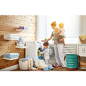 SMILE A WHILE Baby Laundry Basket and Baby Hamper Great Basket for Toy Storage Large Collapsible Laundry Basket Fits Nursery Decor Felt Laundry Basket can be Used for Blanket Basket for Nursery