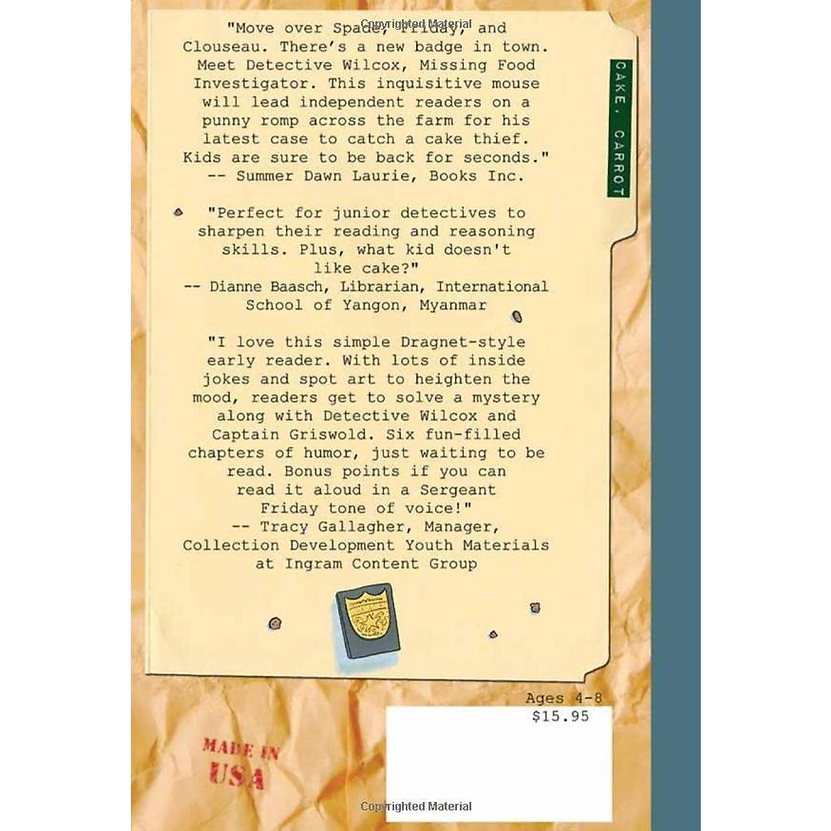 The Case of the Missing Carrot Cake: A Wilcox & Griswold Mystery (Wilcox & Griswold Mysteries)