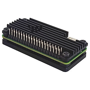 WEIYIXING Raspberry Pi Zero Heatsink Case, Raspberry Pi Zero 2 Aluminum Passive Case with Pin Header for Raspberry Pi Zero 2W