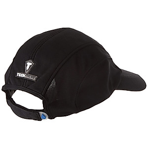 HyperKewl 6593-BK Evaporative Cooling Sport Cap with Hook and Loop Closure, Black