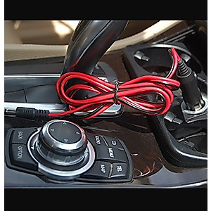 12V-24V DC Car Charger Auto Power Supply Cable - DC 5.5mm x 2.1mm 4FT to Car Cigarette Lighter Male Plug Car Cigarette Lighter Cable