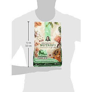 Nutrish Rachael Ray Indoor Complete Natural Dry Cat Food, Chicken with Lentils & Salmon Recipe, 3 lbs (Pack of 2)