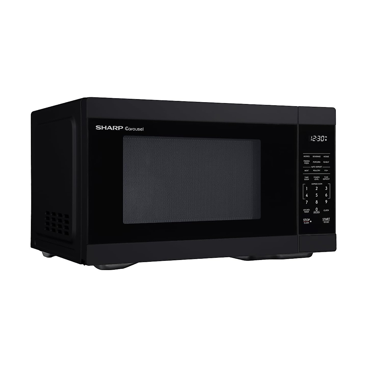 SHARP SMC1161KB Oven with Removable 12.4" Carousel Turntable, Cubic Feet, 1000 Watt Countertop Microwave, 1.1 CuFt, Black