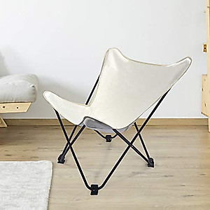 Buzzlett Arm Butterfly Replacement Covers for Butterfly Chairs Home docor Cover Only, White