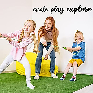 Xylolfsty Playroom Wall Decor Wood Play Explore Create Inspirational Wall Art Nursery Room Decor for Kids Toddlers Boys Girls Classroom Bedroom Reading Nook Positive Quotes Wall Decoration