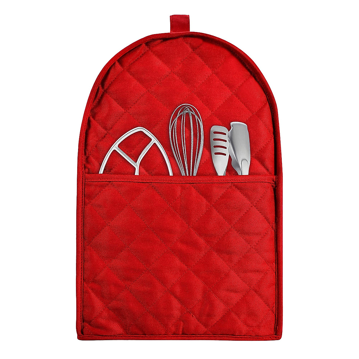 Stand Mixer Cover compatible with Kitchenaid Mixer, Fits All Tilt Head & Bowl Lift Models,Pure Cottot,Fine, Soft, Not Easy to Fade, Not Easy To Pilling. (Fits for 4.5-Quart and All 6-Quart, Red)