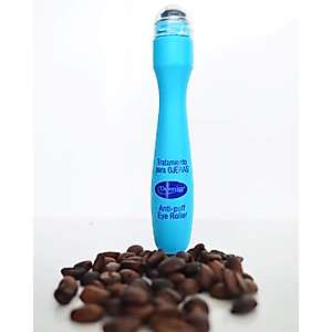 Dermisa Eye Roller for Puffy Eyes - Anti-Puff Dark Circle Under Eye Treatment Serum with Caffeine & Peppermint for Bright, Healthy Skin - Paraben, Fragrance, Dye and Oil Free - Made in USA - Pack of 1