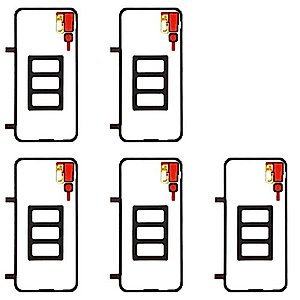 Dmtrab 5 Set Back Housing Cover Adhesive Sticker Set for Huawei P20 Pro Adhesive Sticker for Phone