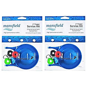 Mansfield Plumbing 630-0207 Univ Flapper 3 inch Kit (Рack of 2)