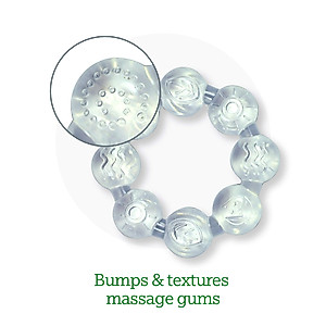 green sprouts Cooling Teether (2pk) | Soothes Gums & Promotes Healthy Oral Development | Safer Plastic Filled with sterilized Water, Chill for Extra Relief, Textured Surface to Massage Gums