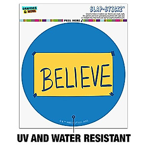 Ted Lasso Believe Automotive Car Window Locker Circle Bumper Sticker