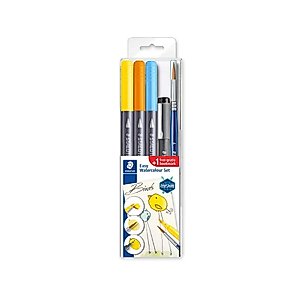 STAEDTLER Design Journey 3001STB5-1 easy watercolour set, birds, Black
