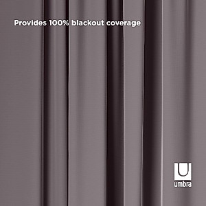 Umbra Twilight Blackout Panel 63", Set of 2, Charcoal