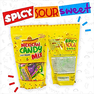 Mexican Candy Mix Assortment Snack (42 Count) Dulces Mexicanos Variety Of Best Sellers Spicy, Sweet, and Sour Bulk candies, Includes Luca, Pelon, Pulparindo, Rellerindo, by JVR TRADE