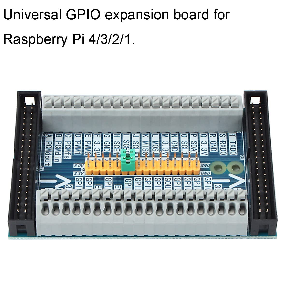 DKARDU Cascade Expansion Board Module 40-pin+40 Pin Female - Female Rainbow Ribbon Cable with Dupont Cable for Raspberry Pi 4/3/2/1