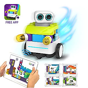 PAI TECHNOLOGY BOTZEES Coding Robots for Kids, Remote Control Robot, STEM Toys, Gift for Boys and Girls Age 4+ (APP Based, iOS, Android and Kindle Fire Compatible)