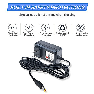 PKPOWER 12V AC Adapter Compatible with Korg PAD KAOSS KP2 KP3 R3 KA203 Dynamic Effects, Power Supply for Digital Piano KORG X50 KA-310 Micro-X 61-Key 88-Key SP170S SP-170S Micro X R3 MR-1000